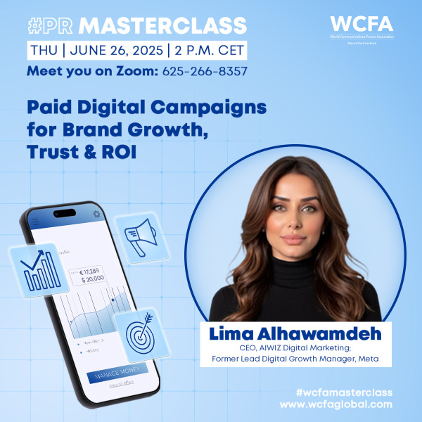 Masterclass with Lima Alhawamdeh – June 26, 2 pm CET, Zoom - Events - WCFA / World Communication ...