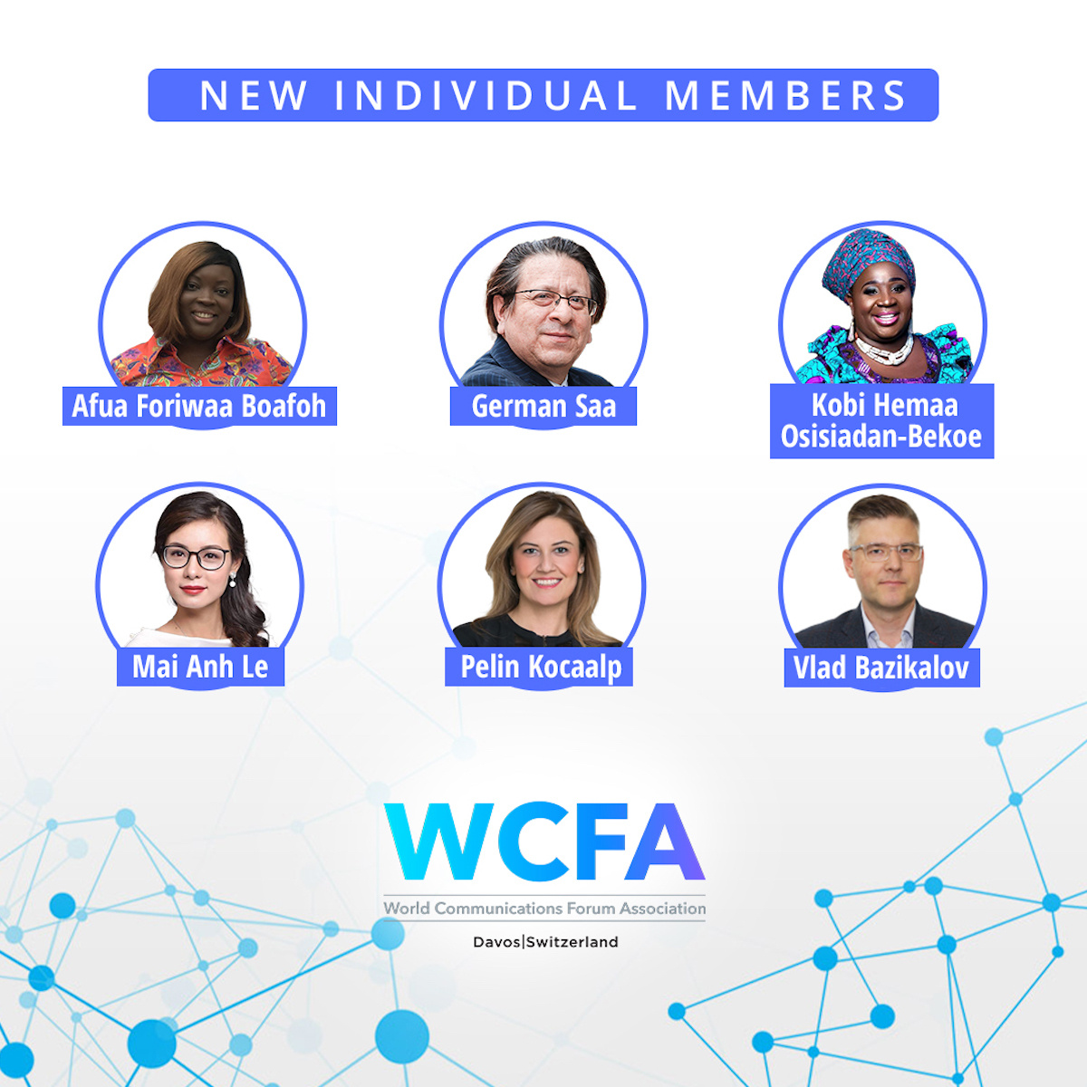 WCFA Welcomes Six New Members - News - WCFA / World Communication Forum ...
